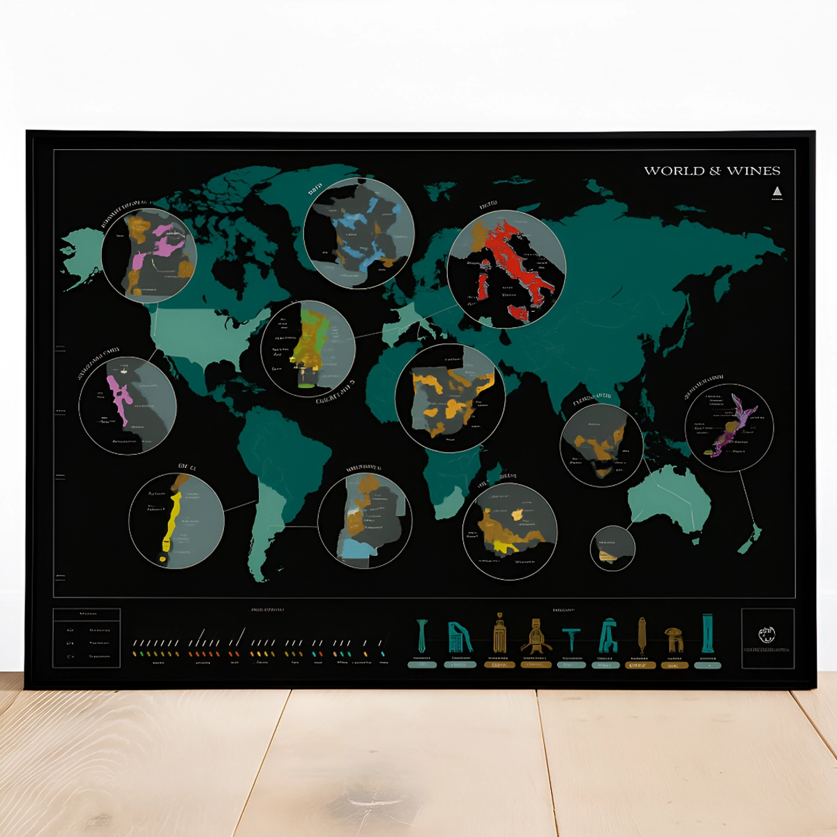 Wine Map – World | Wineandbarrels