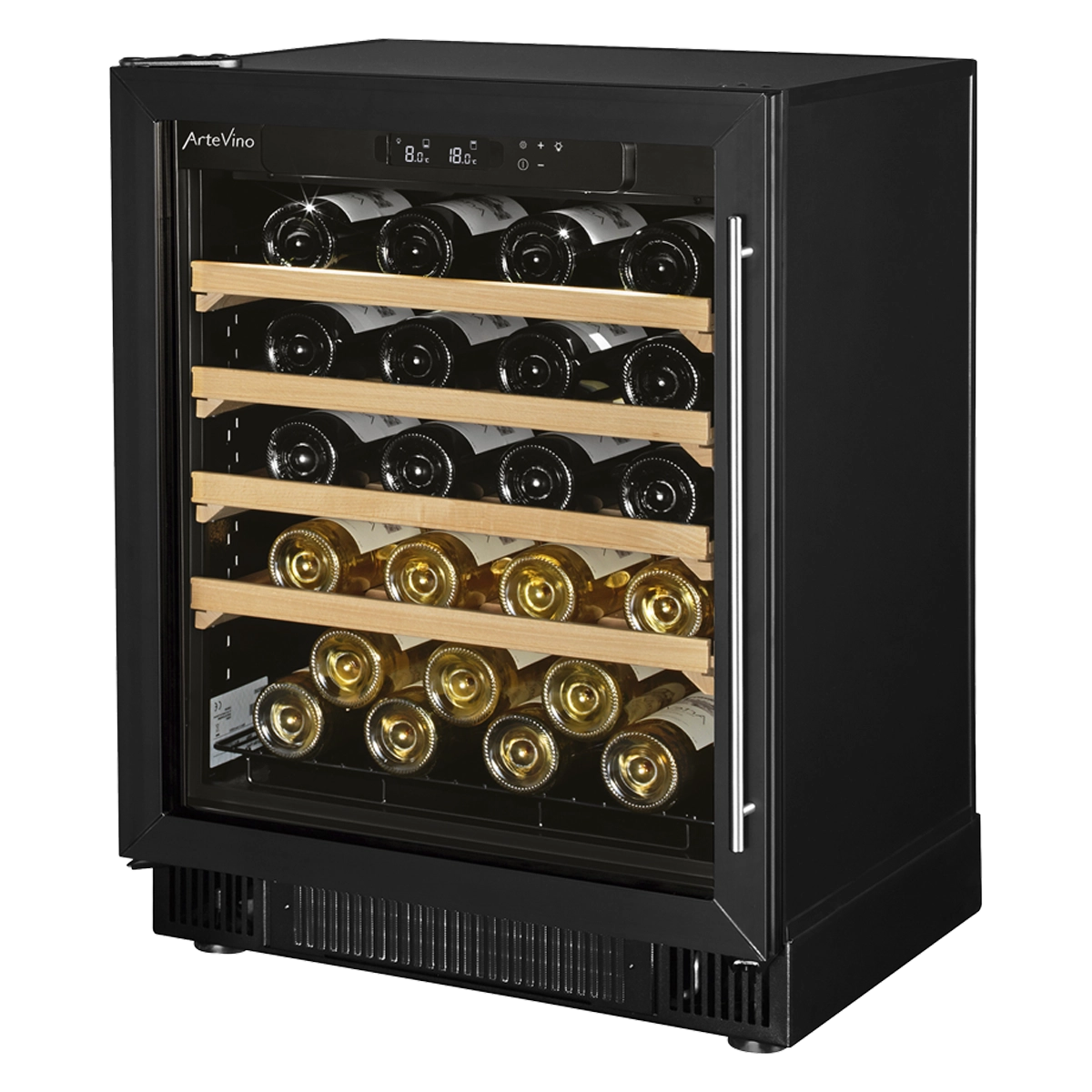 ArteVino Cosy - 39 flessen - Multizone - Zwart | Wineandbarrels