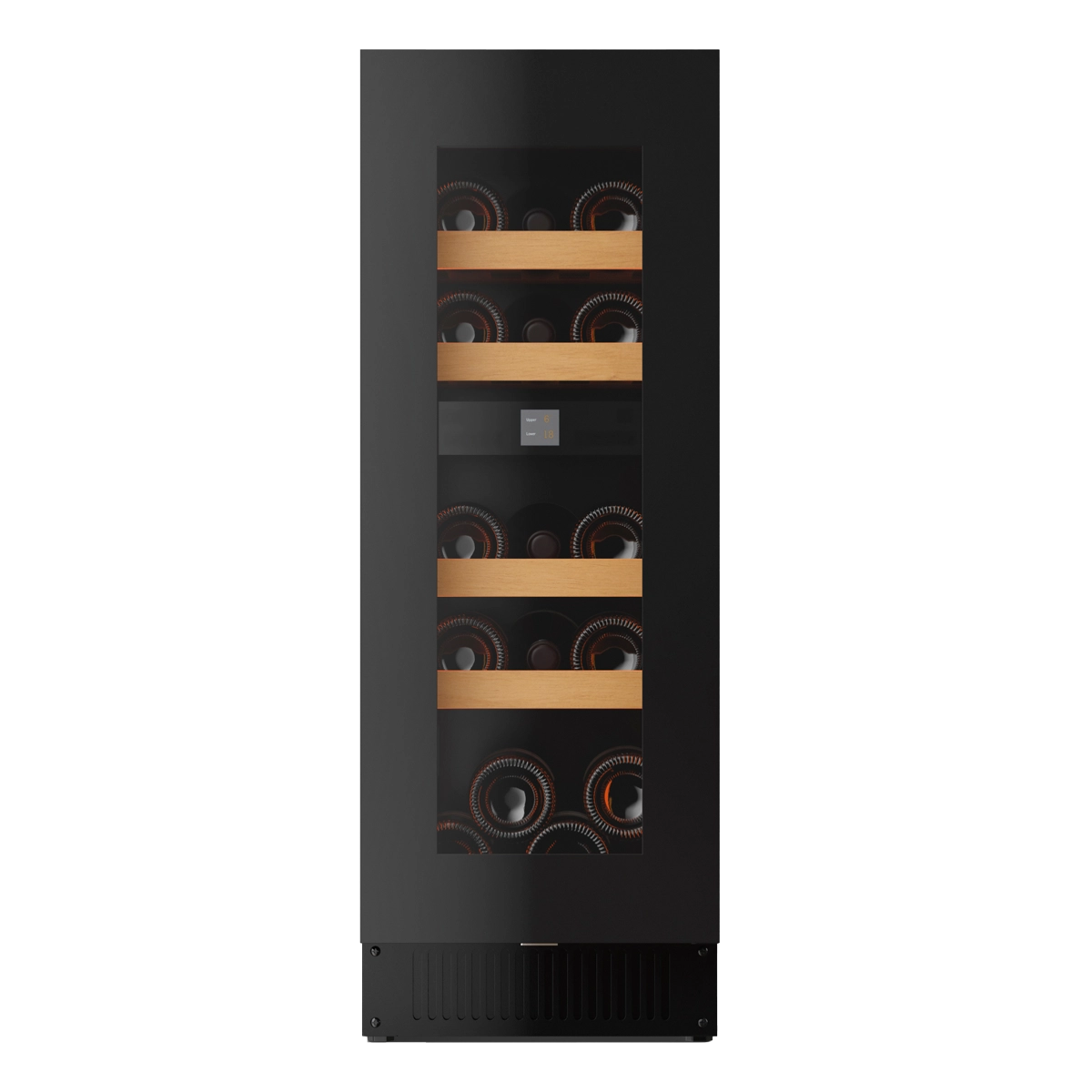 Noble 16 flessen - 2 zones - Zwart glazen front | Wineandbarrels